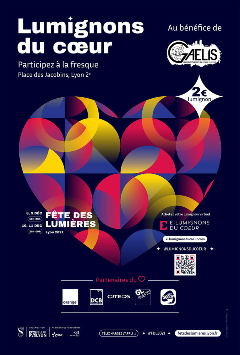 Fête des Lumières 2021 : Les Lumignons du cœur – Lyon 7 Rive Gauche